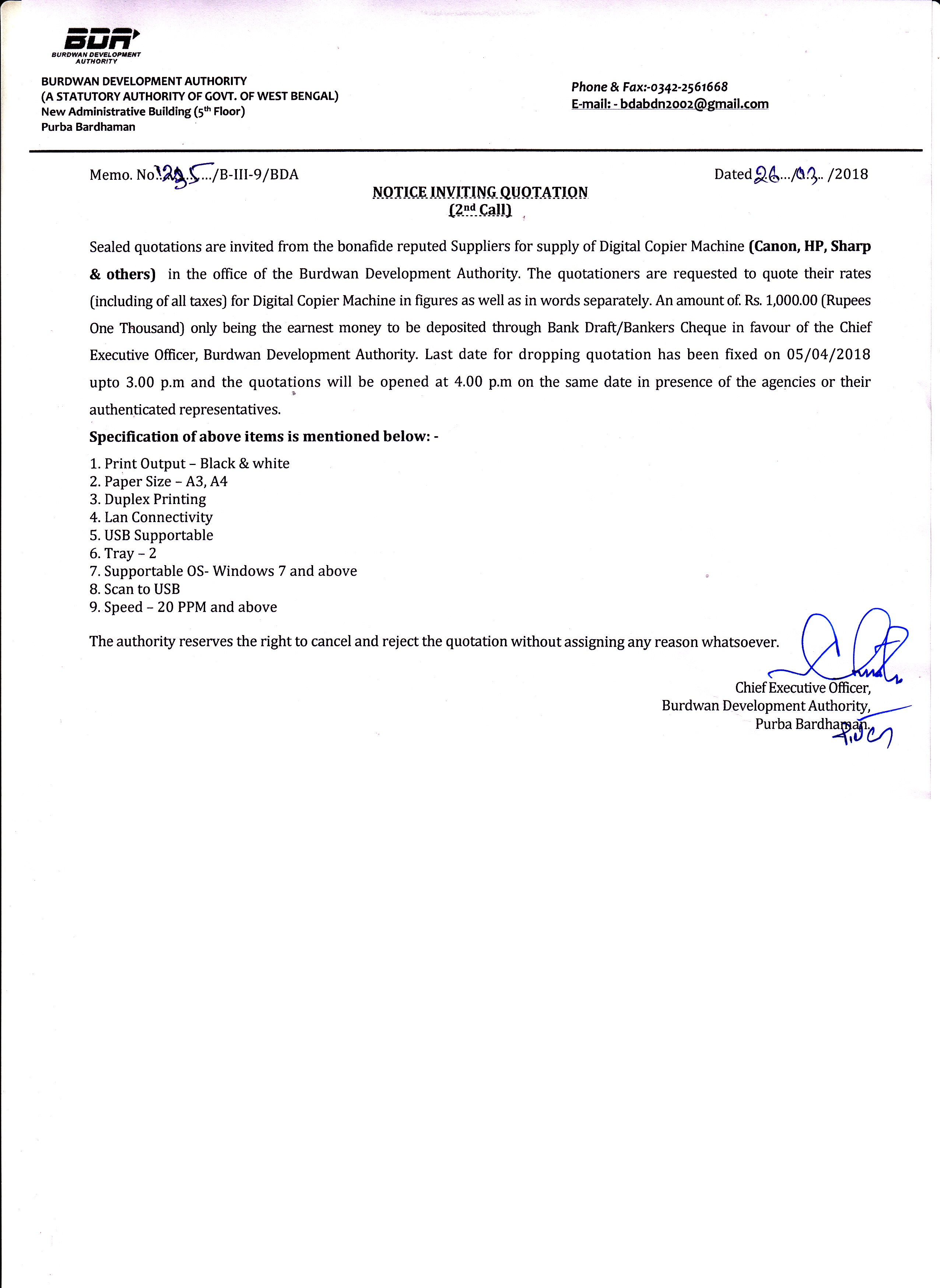 Burdwan Development Authority